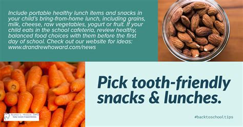 Back To School Tip 4 Tooth Friendly Snacks And Lunches Andrew L