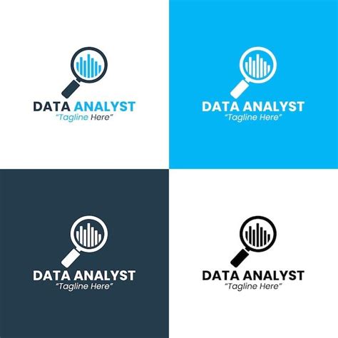 Data Analyst Logo Premium Vector In 2025 Data Analyst Data Analyst