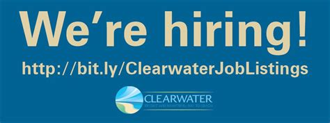 Were Hiring Update The City Of Clearwater Is Hiring With New Job