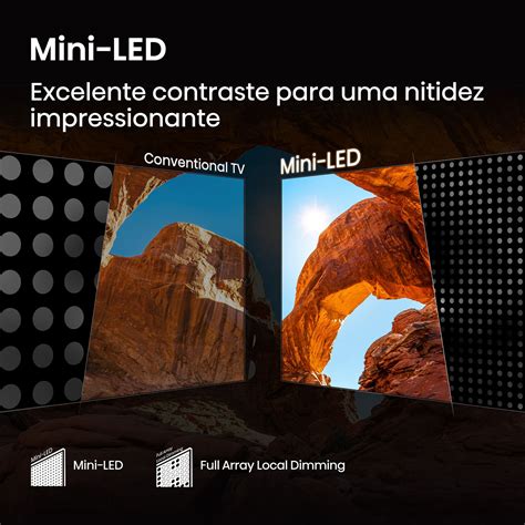Série U7q Mini Led Hisense Tv 55u7q Smart Tv 55 Polegadas Tv Com Quantum Dot Colour