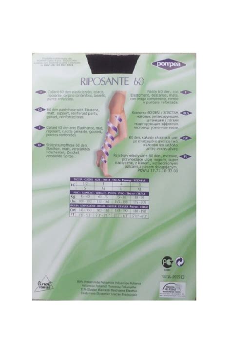 Dres Pompea Riposante 60 Den Modelator Compresiv Opac Mat Negru