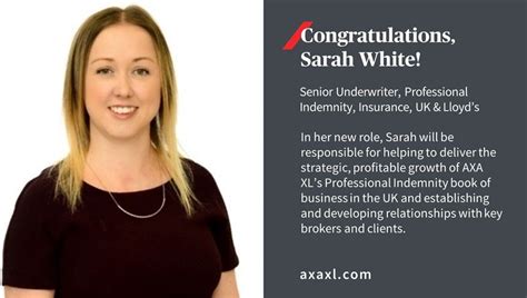 Sarah White On Linkedin Axa Xl Appoints Sarah White As Senior