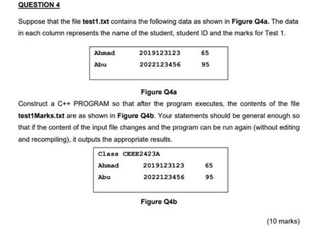 Solved QUESTION Suppose That The File Test Txt Contains Chegg