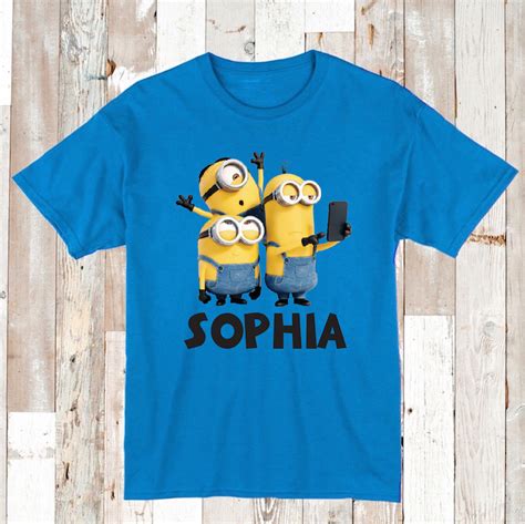 Cute Minions T Shirt Design Custom Minions Clothes Minions Birthday
