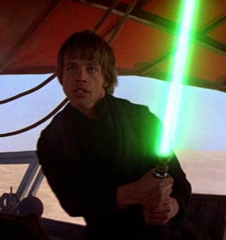 Star Wars What Color Is Lukes Lightsaber Blade Science Fiction