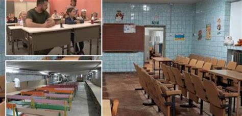 Inside Bomb Proof Classrooms In Underground Bunkers As Ukrainian
