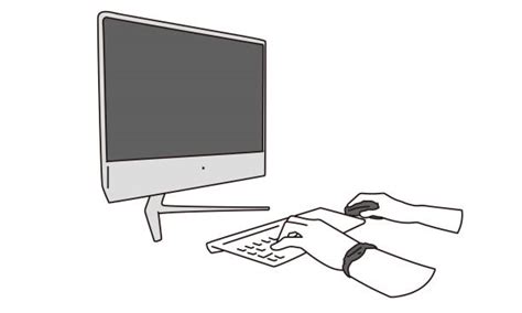200 Person At Computer No Face Stock Illustrations Royalty Free