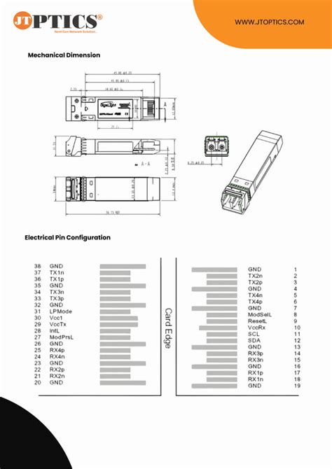 25g Sfp28 Optical Transceivers Data Sheet By Jtoptics Pdf
