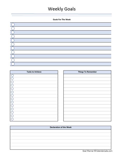 Free Printable Planner Goals Download Free Printable Planner Goals Png