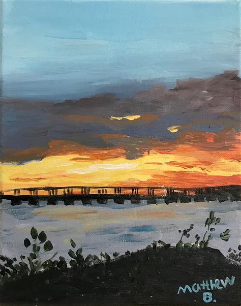 Blazing Sun Painting By Matthew B Fine Art America
