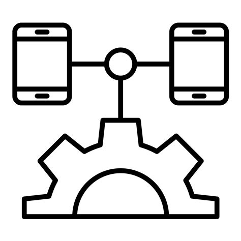 Cross Platform Line Icon 14661880 Vector Art At Vecteezy