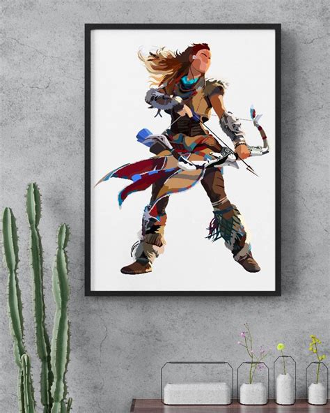 Aloy Horizon Zero Dawn Fan Art Poster Etsy