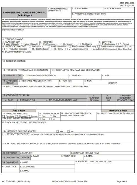Dd Form 1692 Instructions Printable Form 2025