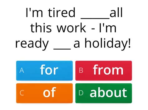 Dependent Prepositions Cuestionario Dependent Prepositions Cuestionario