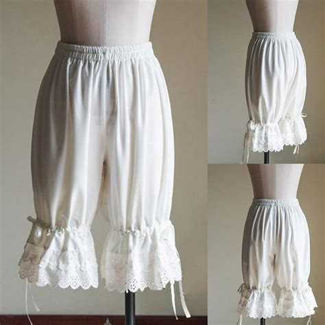 Pantaloni In Pizzo Inlzdz Pantaloncini Bloomer Vintage Da Donna Con