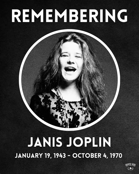 Country Janis Lyn Joplin Was Born In Port Arthur Texas On This Day In 1943 The Rock And