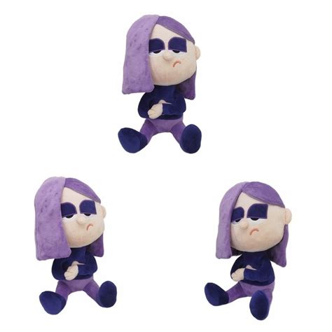 25cm Duolingo Lily Plush Toy Duolingo Plushies Kawaii Purple Cartoon
