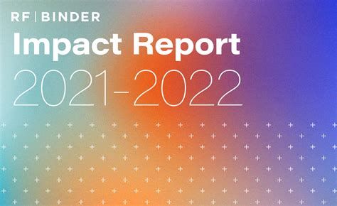Rfbinder 2021 2022 Impact Report Rf Binder