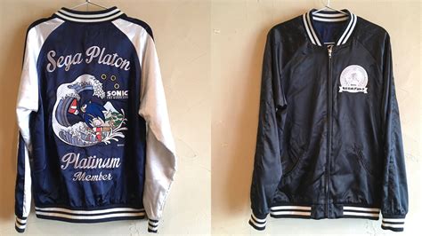 Rare Sonic The Hedgehog Sukajan Jacket Sega Genesis M… Gem