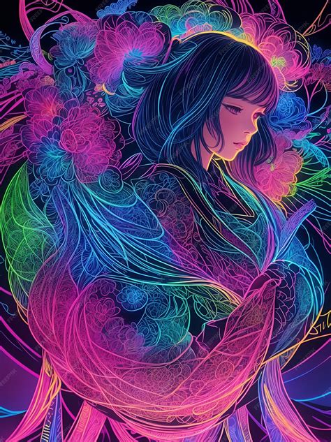 Premium Photo Beautiful Anime Girl Of Asian Appearance And Colors