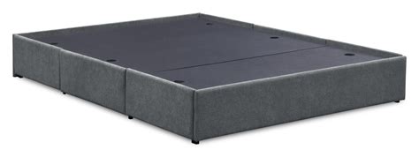 Amos Upholstered Storage Bed In Charcoal Fabric With Tufted Headboa
