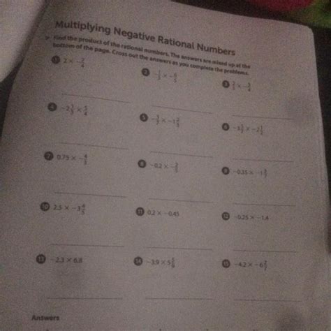 Free Multiplying Negative Rational Numbers