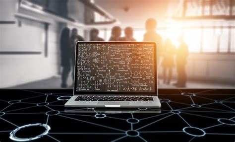 Premium Photo Mathematic Equations And Modish Formula On Computer Screen Showing Concept Of