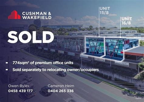 Cushman And Wakefield Are Pleased To Announce Two Successful Sale