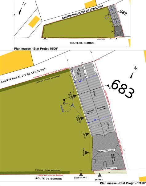 Plan Masse Projet Aog Architectes