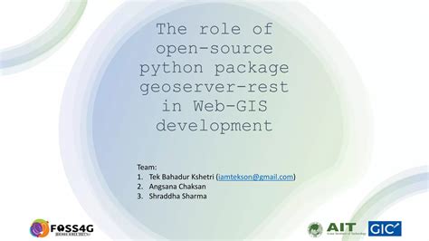 Geoserver Rest In Web Gis Ppt