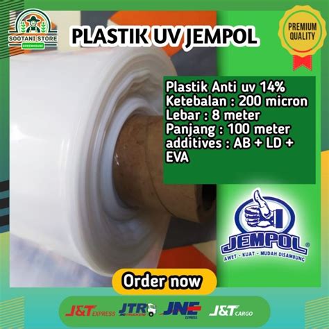 Jual Plastik Uv Jempol 8 Meter 200 Micron Abldeva Shopee Indonesia