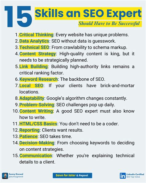 15 Skills An Seo Expert You Must Know Sunny Grewal