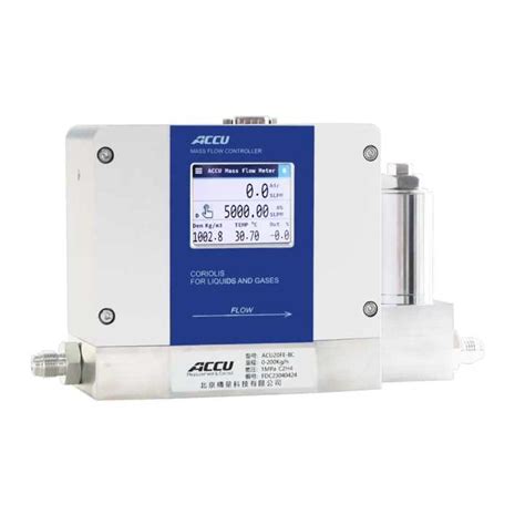 Accu Coriolis Mass Flow Controller Liquid Flow Control Incorporating Innovative Sensor