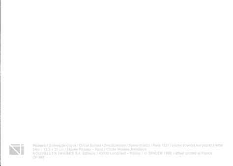 Circus Scenes 1921 By Pablo Picasso 4 X 6 Inches 10 Postcards