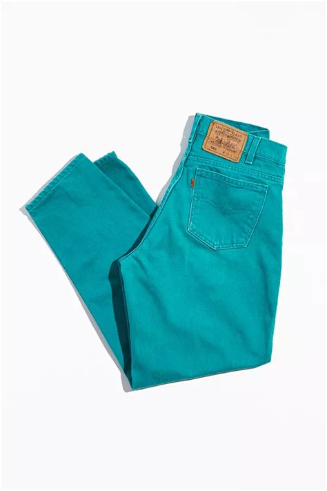 Vintage Levis 560 Overdyed Teal Jean Urban Outfitters Canada