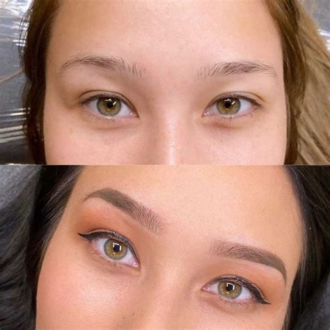 Powder Brows Before And After Pictures Pmu Brows Before And After