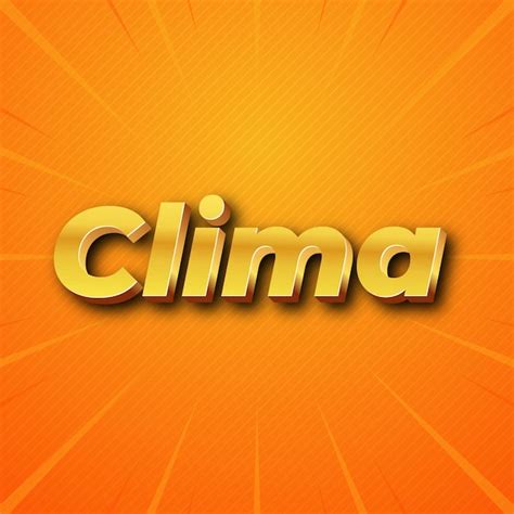 Premium Photo Clima Text Effect Gold  Attractive Background Card