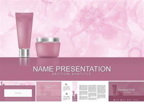 Makeup Cosmetics Powerpoint Template Powerpoint Templates Powerpoint