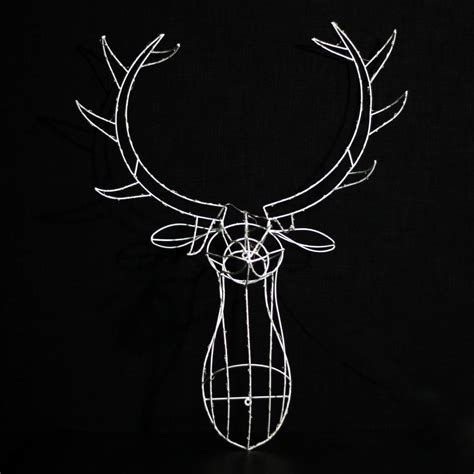 3d Hanging Reindeer Head Wall Decor Dual Colour Lexi Lighting