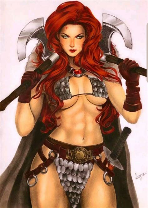 Rule 34 1girls Abs Armor Axe Barbarian Belly Button Belt Big Breasts