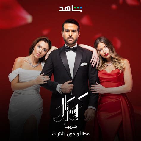 طرح بوستر مسلسل كريستال المقتبس من حرب الورود محمود نصر وباميلا كيك