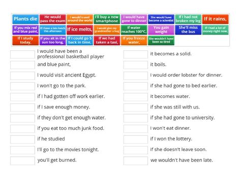 Conditional Structures Match Up