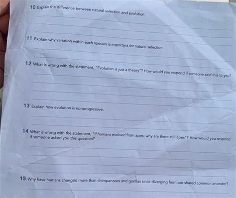 10 Explain The Difference Between Natural Selection