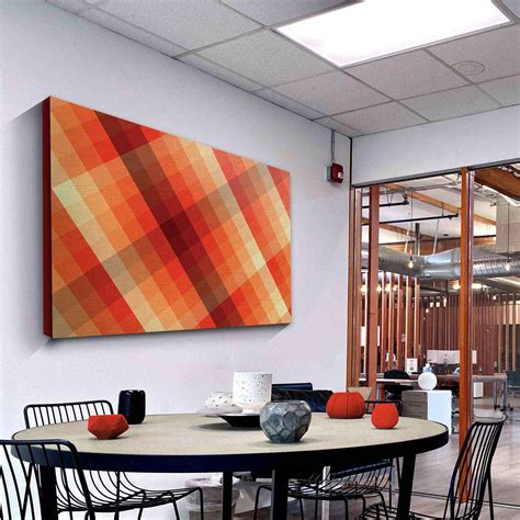 Red Monochromatic Square Design