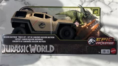 Mattel Jurassic World Mission Mayhem Epic Evolution Truck Dino Figure