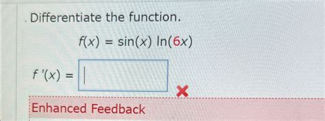 Solved Differentiate The