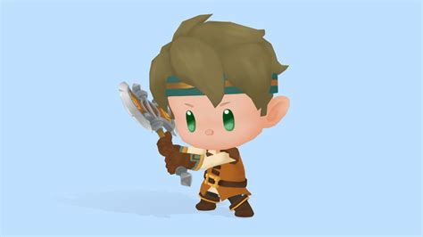 Cute Rpg Character Fighter Buy Royalty Free 3d Model By Sema Game