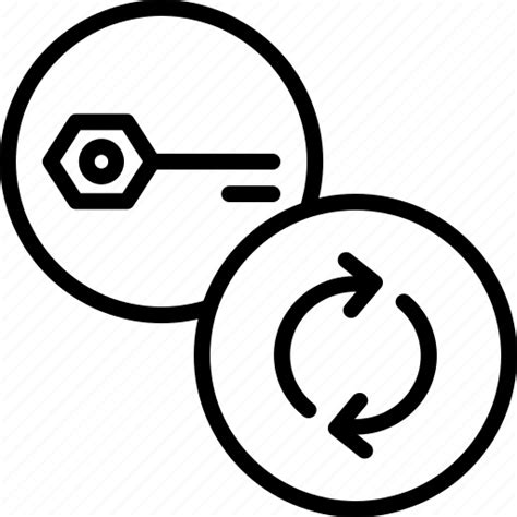 Authentication Key Password Recycle Reload Secure Sync Icon