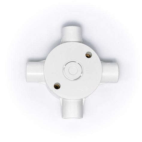 Wiring 20mm 4 Way Pvc Conduit Box Cross Junction For Electrical