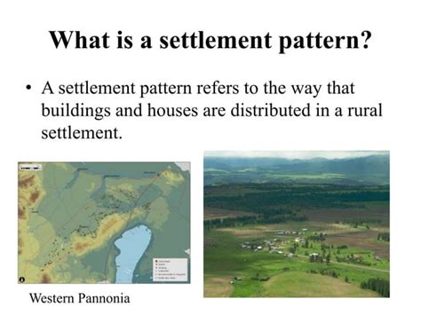 Settlement Patterns Pptx Geography Science